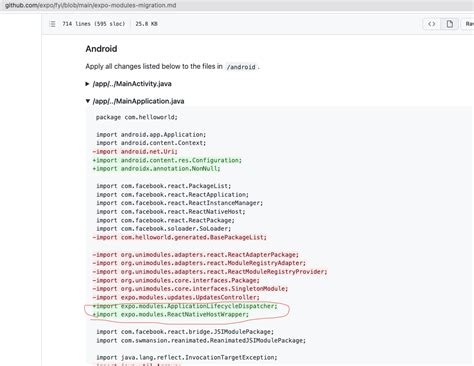Sdk Rn Android Package Expo Modules Does Not Exist In Mainapplication Java