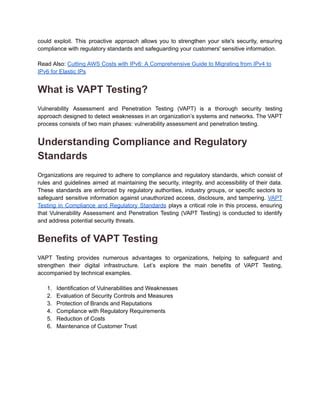 Understanding The Role Of VAPT Testing In Compliance And Regulatory Standards Pdf