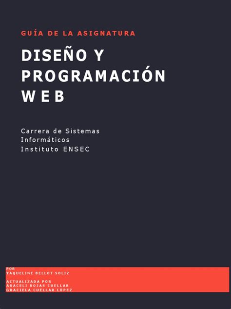 guia de diseÑo y programaciÓn web i unidad 1 pdf sistema de