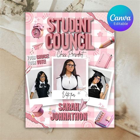 School Campaign Posters For Vice President Etsy
