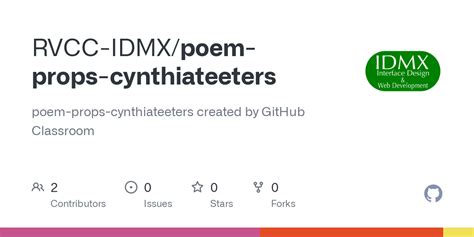 Github Rvcc Idmxpoem Props Cynthiateeters Poem Props Cynthiateeters