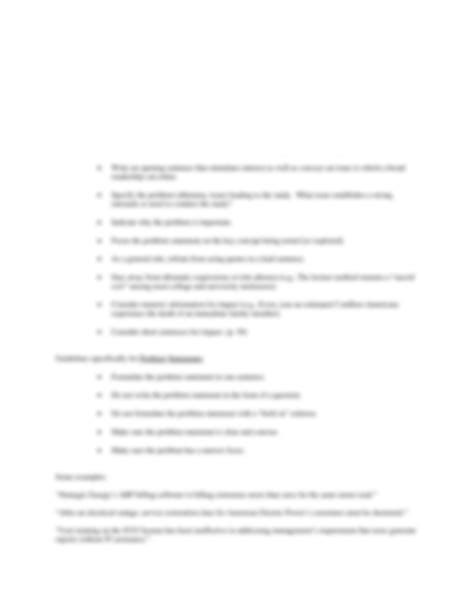 SOLUTION Guide On How To Write A Problem Statement Studypool
