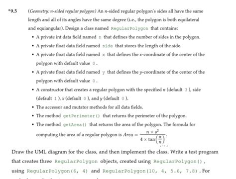 Solved Geometry N Sided Regular Polygon An N Sided Chegg