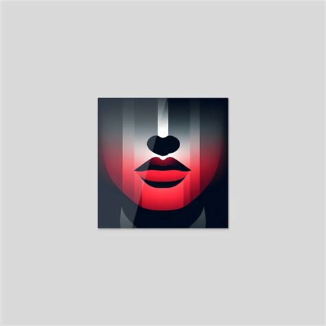 Gradient Color Girl Face Wall Art An Art Print By Kryon Inprnt