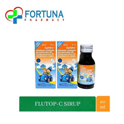 Jual Flutop C Sirup 60ml Sirup Untuk Mengatasi Demam Batuk Pilek Shopee Indonesia