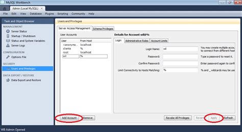 Algo sobre informática Usuarios Restaurar y exportar base de datos mysql