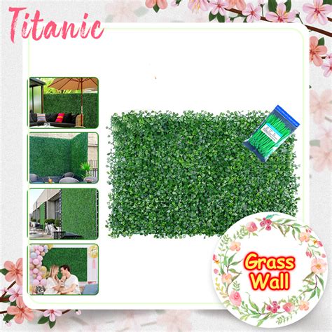 Artificial Grass Mat 40×60cm Artificial Plant Foliage Hedge Grass Mat