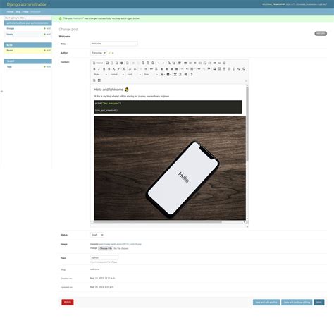 GitHub Francofgp Engineered A Personal Blog Made With Django And Tailwind