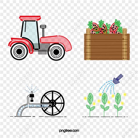 단순 라인 일러스트 형 스마트 팜 생산 요소생산액농장 Png 일러스트 무료 다운로드 Lovepik