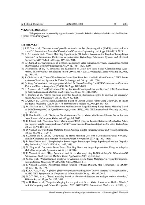 Development Of Stereo Matching Algorithm Based On Sum Of Absolute Rgb