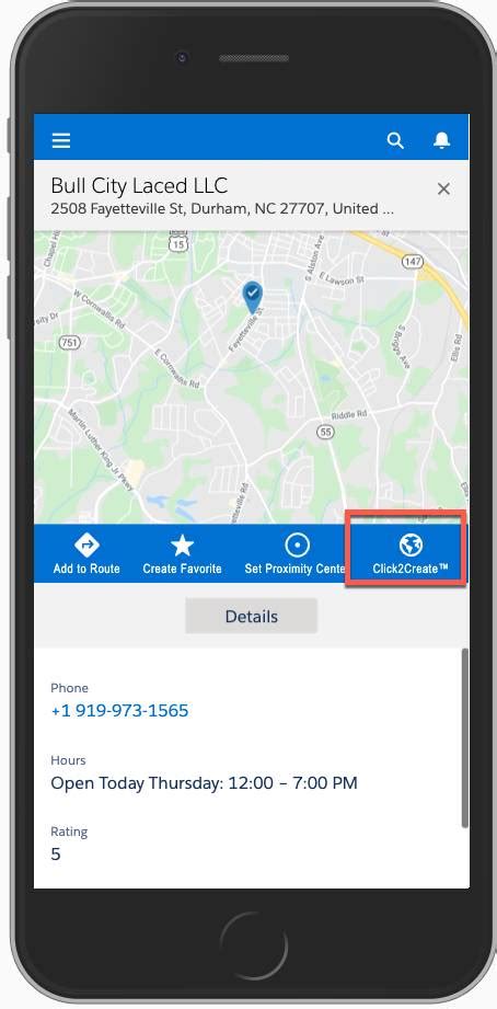 mobile salesforce maps interaction guide