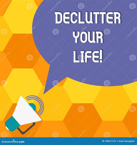 Handwriting Text Declutter Your Life Concept Meaning Remove