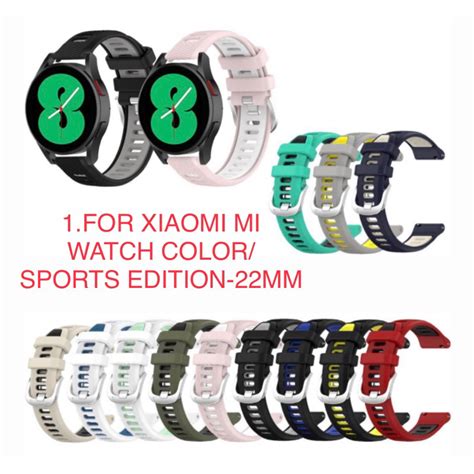 Jual Strap Tali Jam Smartwatch For Xiaomi Mi Watch Color Sports Edition 22mm Silicone Shopee