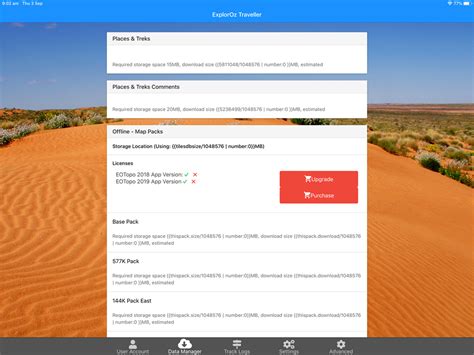 Exploroz Traveller Data Manager Issue