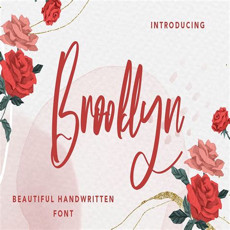 brooklyn beautiful handwritten font script fonts masterbundles