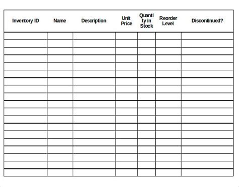 15 Inventory Control Templates Free Sample Example Format Worksheets Library