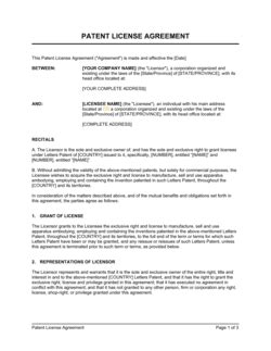 Copyrights Patents Trademarks Templates Download
