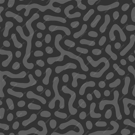 Premium Vector Blob Seamless Pattern Vector Grey Black Apparel Design Print Abstract Background