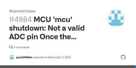 Mcu Mcu Shutdown Not A Valid Adc Pin Once The Underlying Issue Is