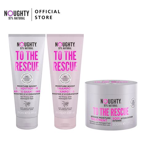 Noughty Lornas Heroes Set Moisture Boost Shampoo Conditioner Hair