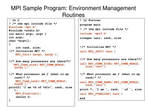 Ppt Introduction To Mpi Powerpoint Presentation Free Download Id4360156