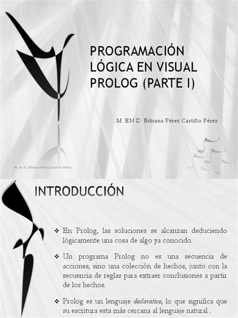 Programación Lógica En Visual Prolog Pdf Lenguaje De Programación Objeto Informática