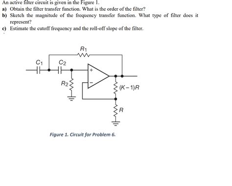 solved an active filter circuit is given in the figure 1 a