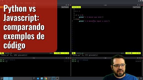 python vs javascript comparando exemplos de código youtube