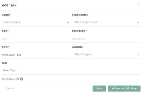 Add Task Sales User Manual