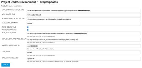 updating author and live environments · cloudops for aws