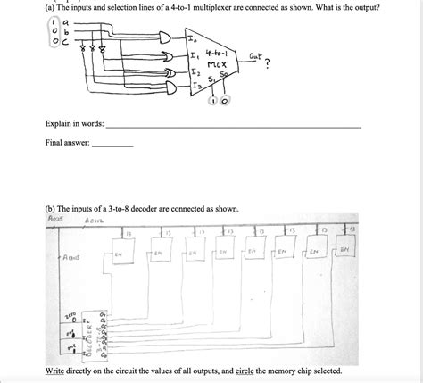 Get Answer A The Inputs And Selection Lines Of A 4 To 1 Multiplexer