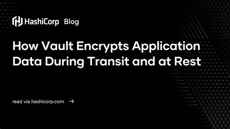 how vault encrypts application data during transit and at rest