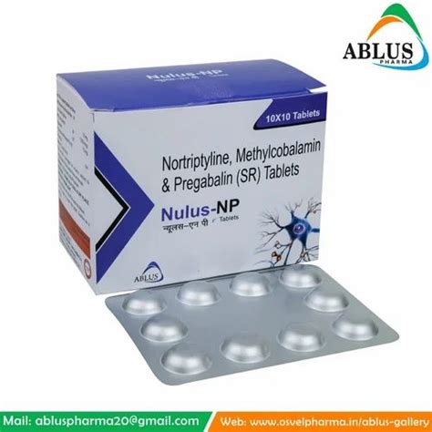 Pregabalin 75 Mg Nortryptiline 10 Mg Methylcobalamin 1500 Mg At Rs 2290 Box Vitamin B12
