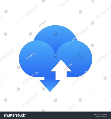 cloud file downloads web loading unloading stock vector royalty free