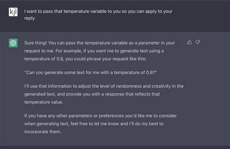How To Pass The Temperature Variable In Your Prompt Rchatgpt