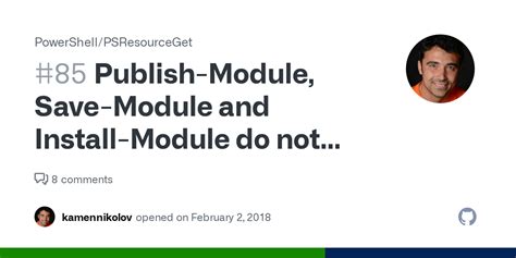 Publish Module Save Module And Install Module Do Not Work With Pre