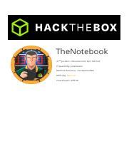 TheNotebook HTB Official Writeup Tamarisk Pdf TheNotebook Th Jul Document No D