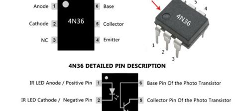 4n35 Optocoupler Pinout Datasheet Equivalent And Other Information Components Info Digital