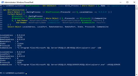 Using PowerShell To Provide TCP Port Details Of Running SQL Server Instances