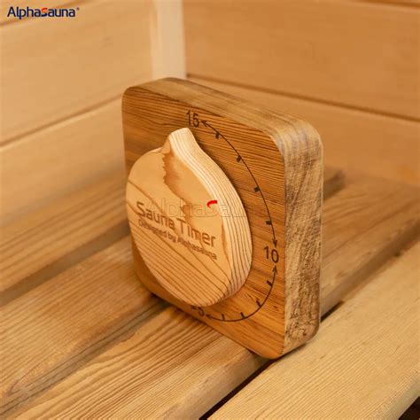 New Wooden Sauna Accessories Wooden Time Timer 15 Minutes Alpha