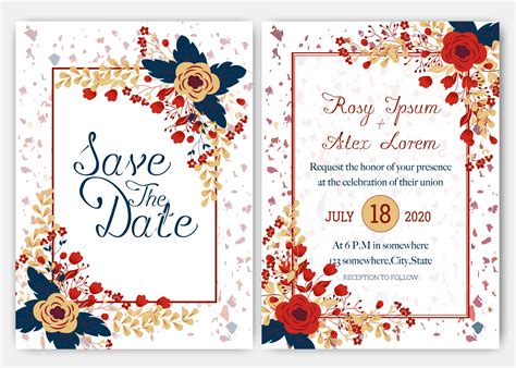 Free Wedding Card Printable Designs Diy Printables For Everyone