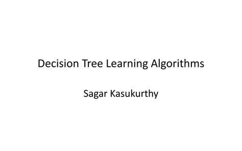 Ppt Decision Tree Learning Algorithms Powerpoint Presentation Free Download Id5680900