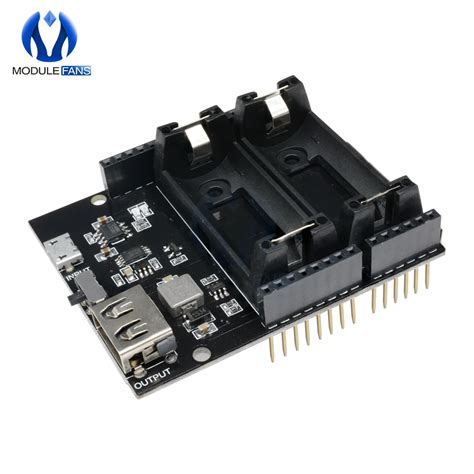 Esp Esp Double Dual Rechargeable Lithium Battery Charger Shield Board Power Bank