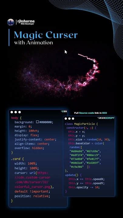 Magic Cursor Animation Html Code Free Download Viral Viralshort Css