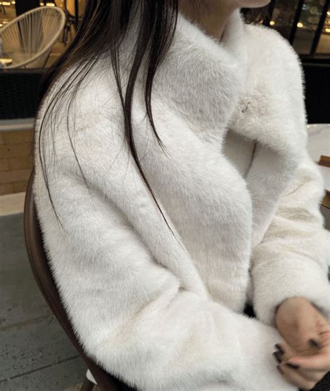 기장추가퍼자켓털빠짐x 고퀄 크롭 퍼코트 롱코트 베이직 하이넥 밍크퍼3color 에이블리