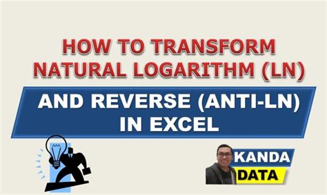 How To Do Reverse Ln In Excel Archives Kanda Data