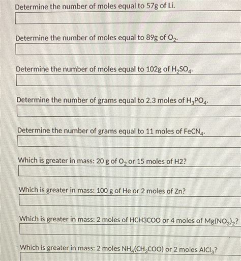 [solved] Determine The Number Of Moles Equal To 57g Of Li Determine