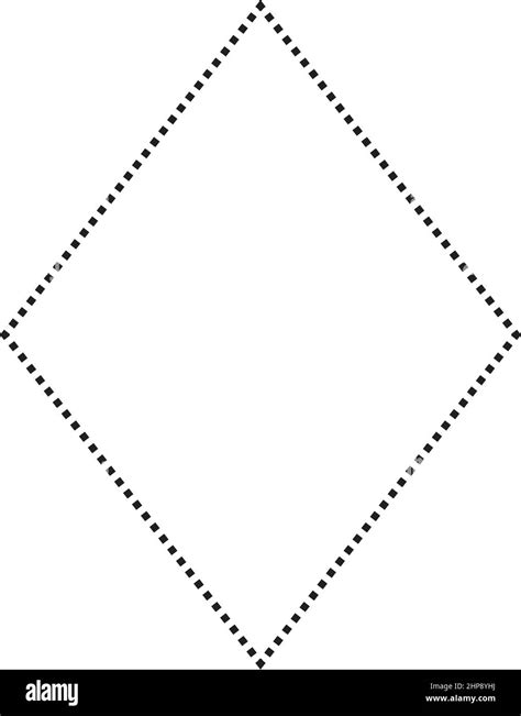 Rhombus Symbol Dotted Shape Vector Icon For Creative Graphic Design Ui Element In A Pictogram