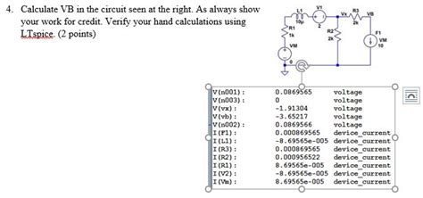 Solved Calculate VB In The Circuit Seen At The Right As Chegg Com