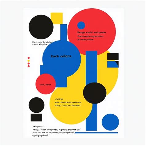 Primary Color Palette Poster Premium Ai Generated Image